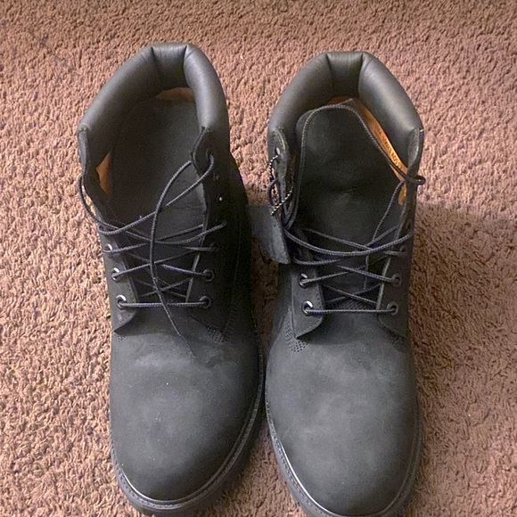 Black timbs never put on before Boots